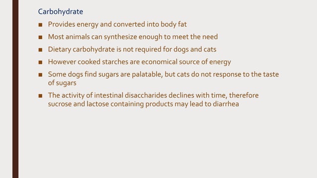 Pet animal nutrition | PPTX