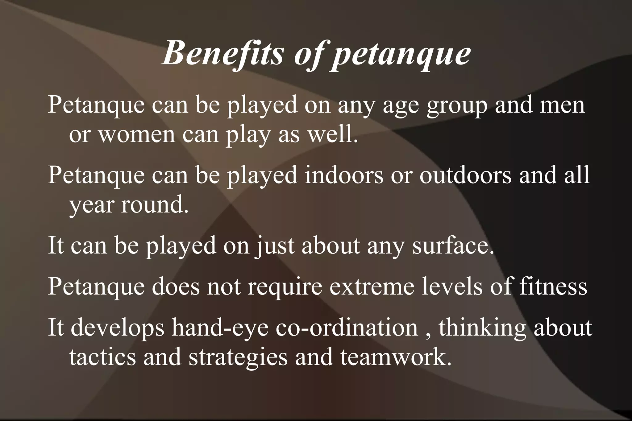 Petanque | ODP