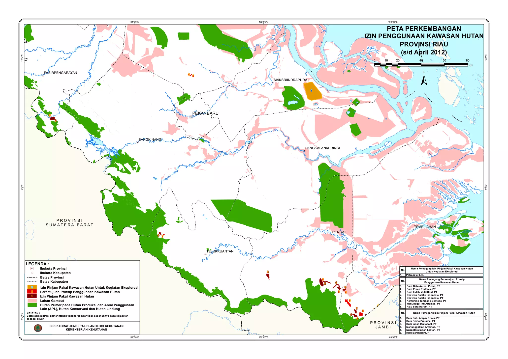 Peta penggunaan kawasan hutan riau 2012 | PDF