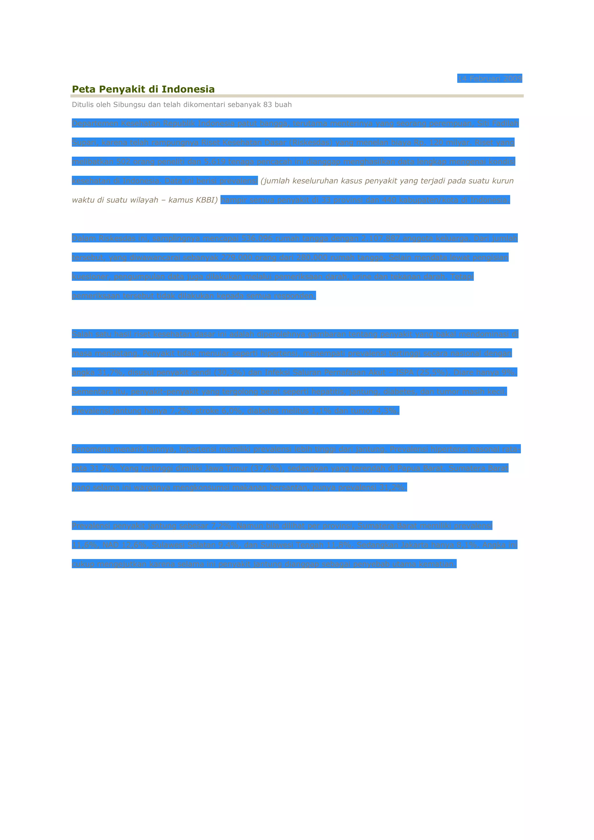 Peta penyakit | DOCX