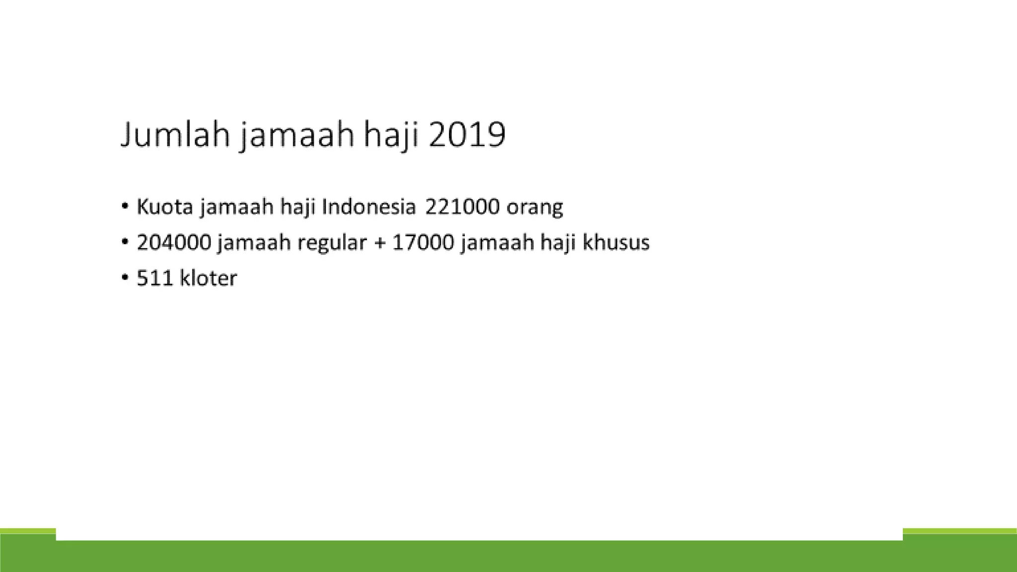 Peta perjalanan haji 2019 | PPTX