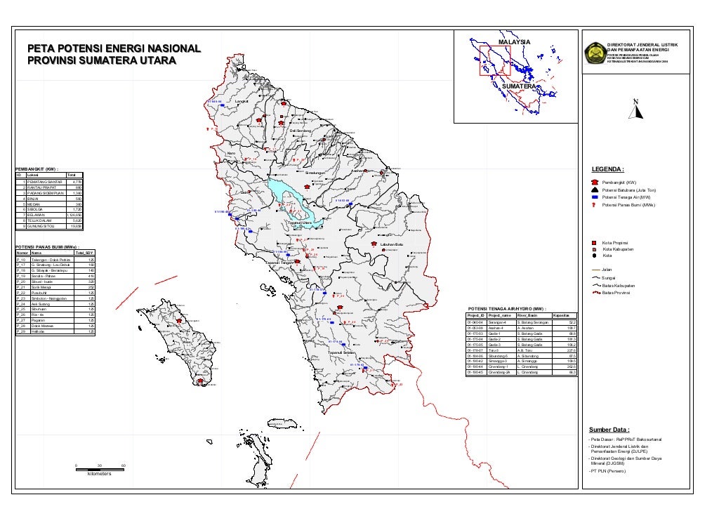 Peta potensi energi di sumatera