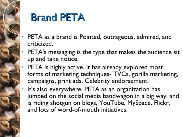 PETA Presentation | PPT