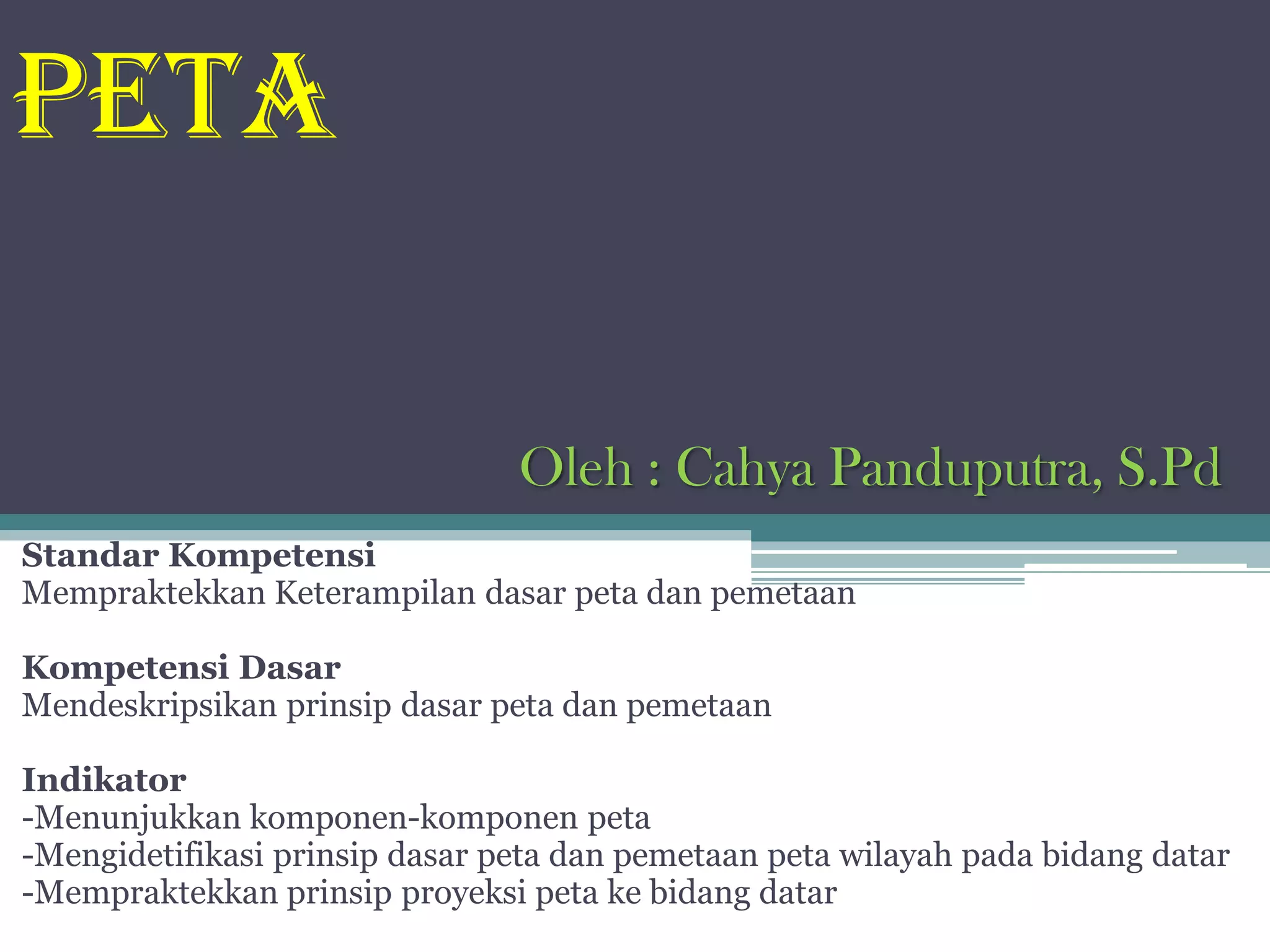 Peta, proyeksi dan skala | PDF