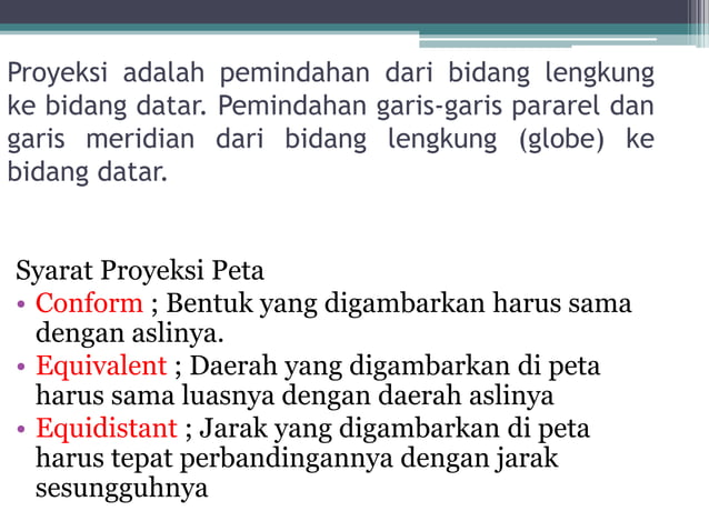 Peta, proyeksi dan skala | PDF