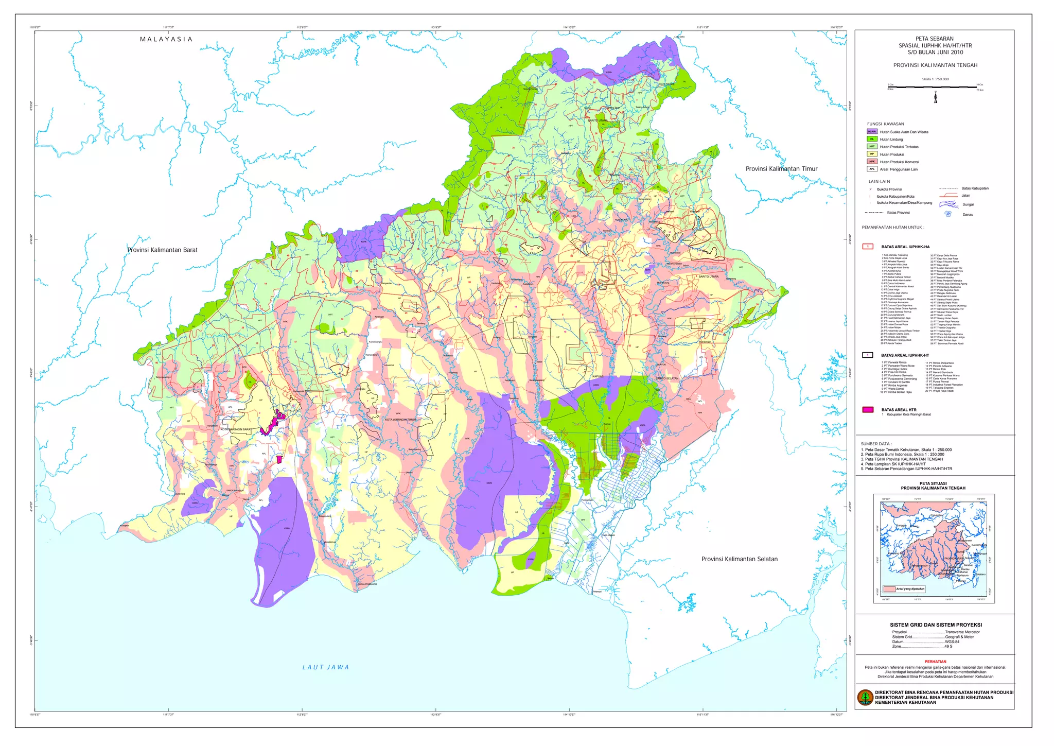 Peta sebaran iuphhk provinsi kalteng | PDF