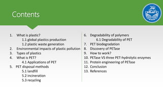 PETase; do not worry about plastic | PPT