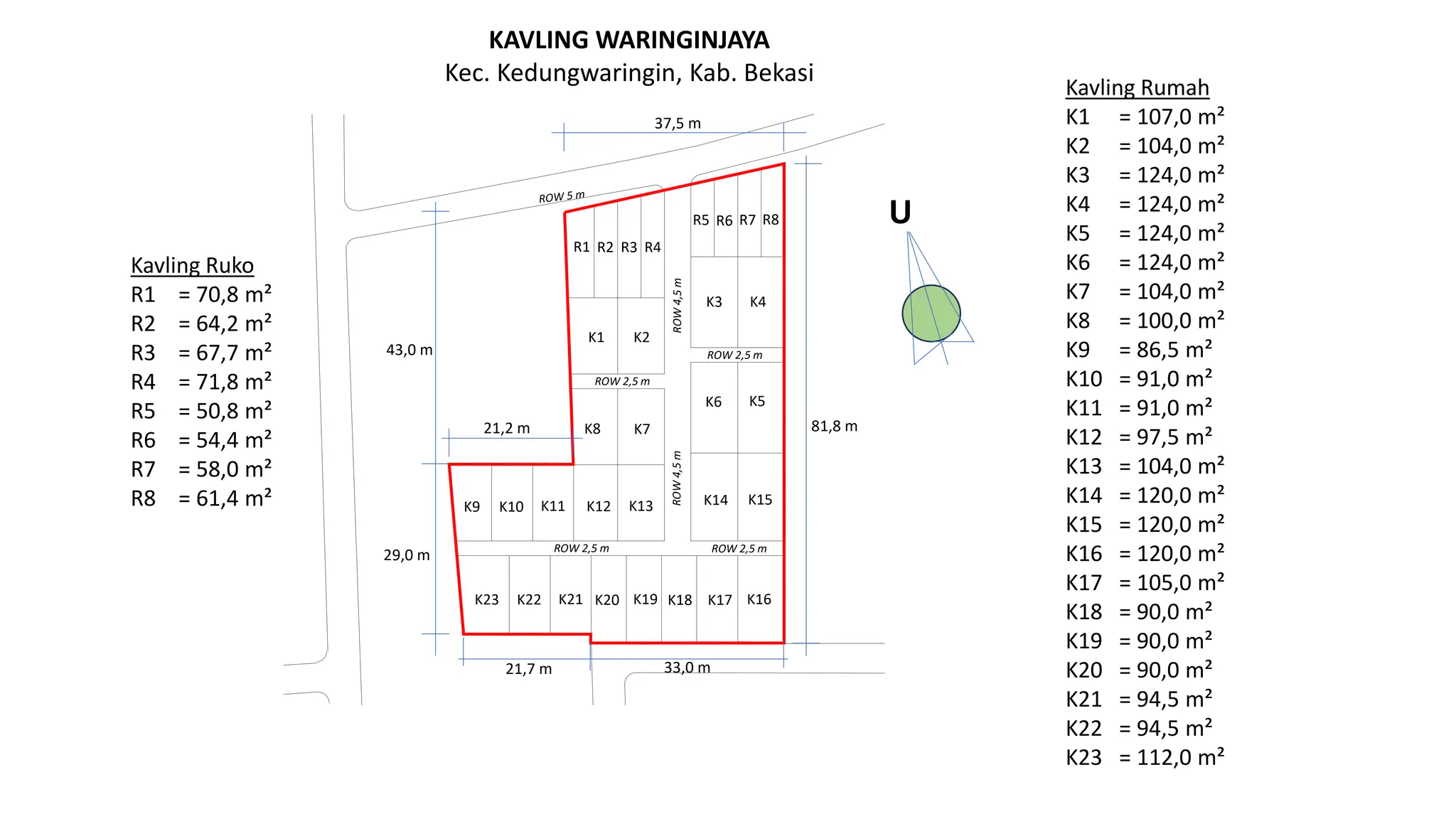Peta tanah 3600 berupa kavling perumahan.pptx