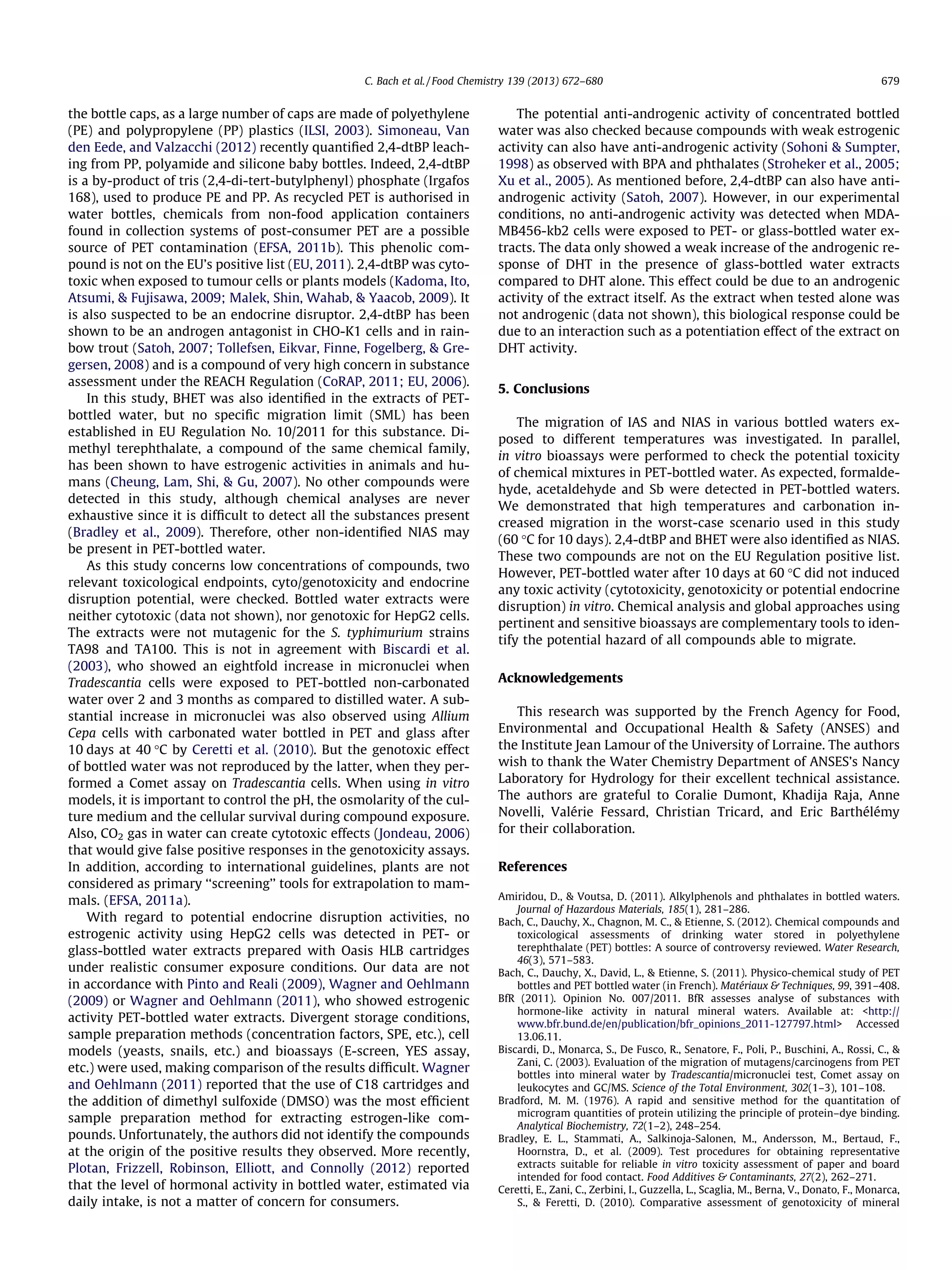 Pet bottle chemical leakage | PDF
