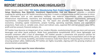 Project Report on PET Bottle Manufacturing Plant | PPTX