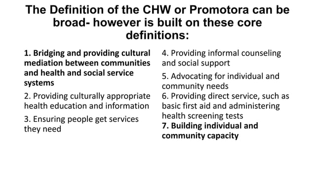 Best Practices: Community Health Workers and Positive Impact on ...