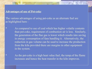 Pet coke in cement clinker | PPT