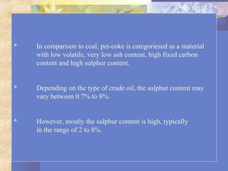 Pet coke in cement clinker | PPT