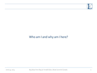 Big Ideas from Big (or Small) Data | PPT