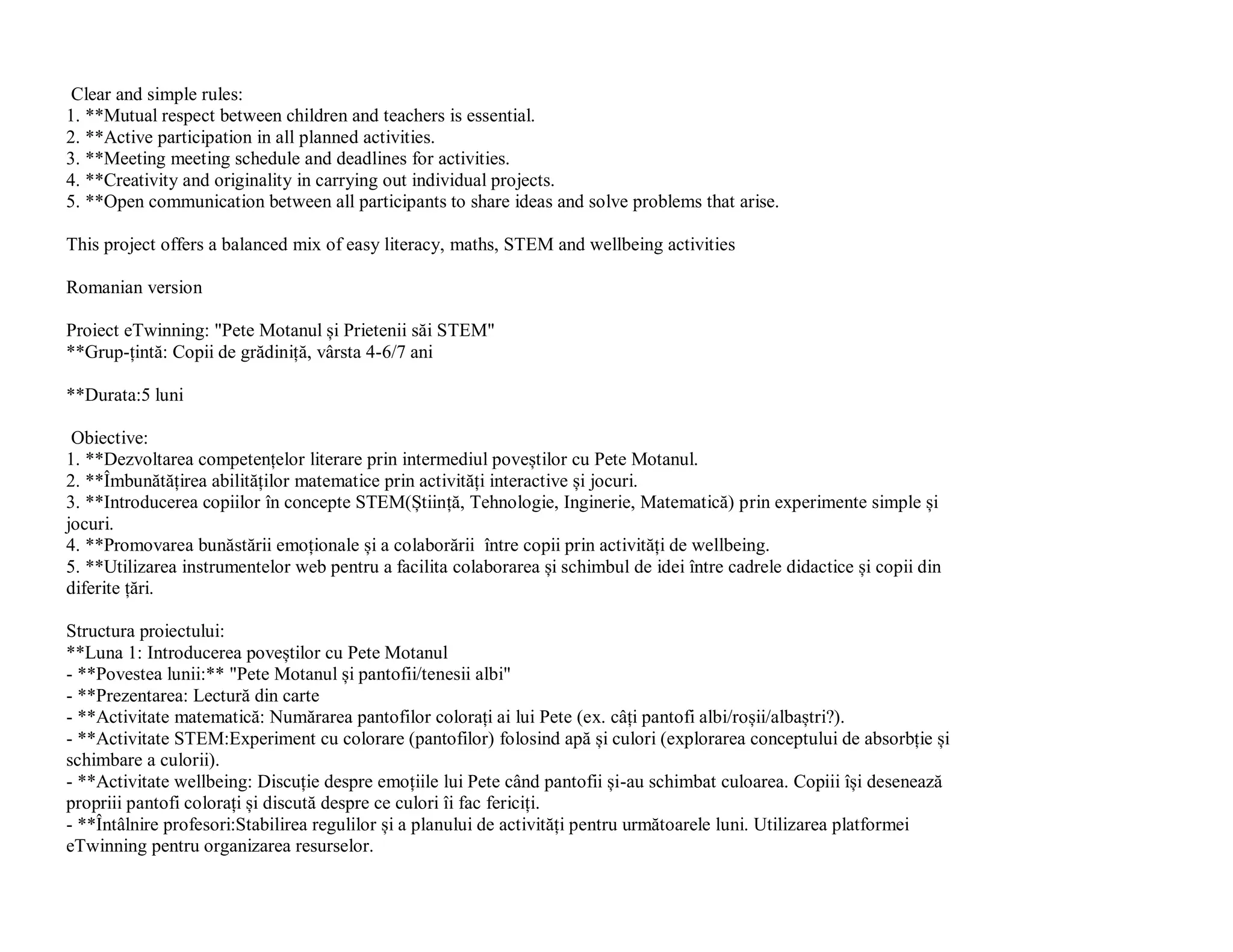 Stem with Pete is really great eTwinning project | PDF