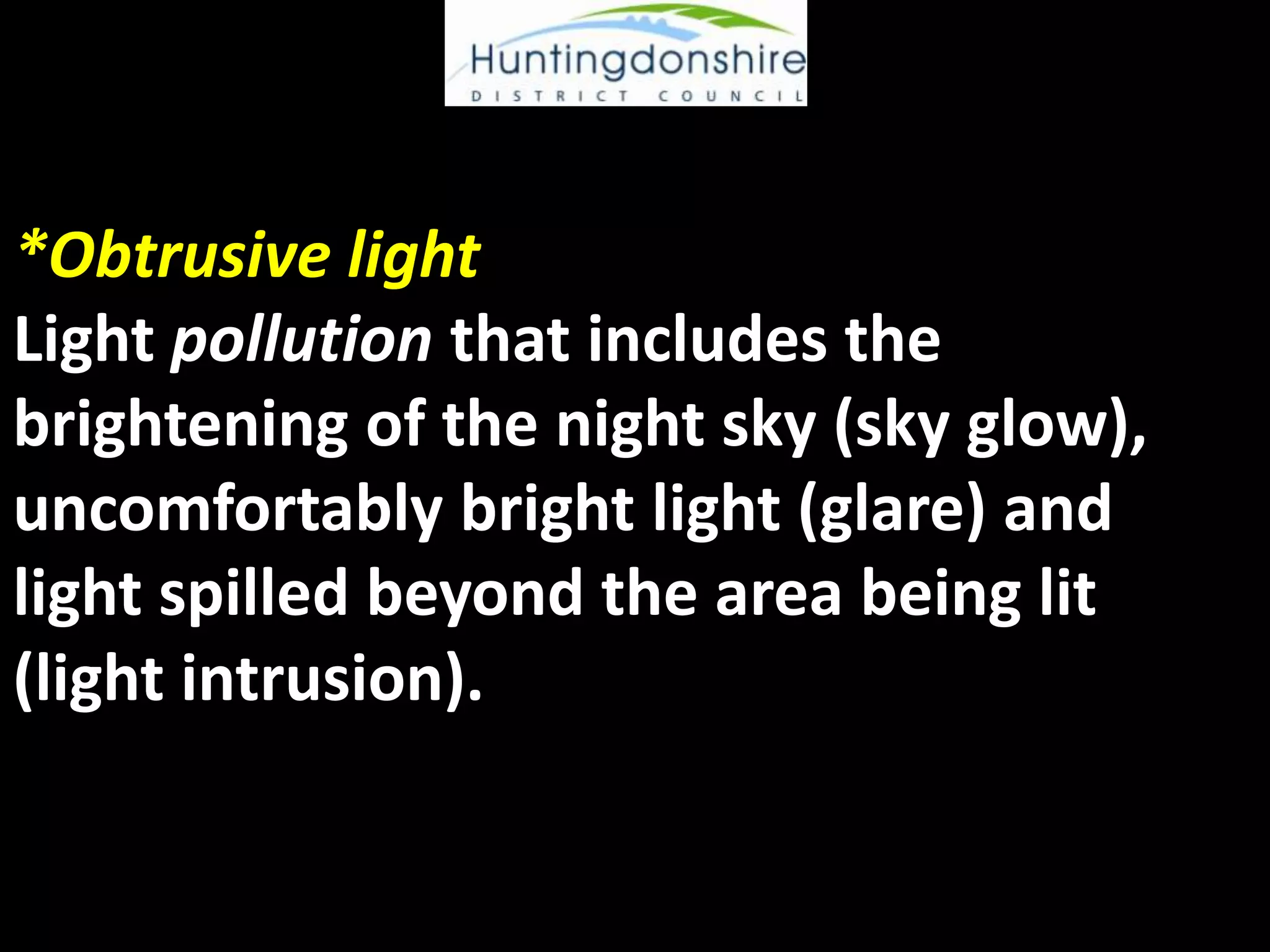 Ecobuild 2014: How do we solve a problem like light pollution? | PPTX