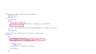 Using context info to "game" paramaterisation in SQL server user-defined functions | PPTX
