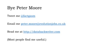 Using context info to "game" paramaterisation in SQL server user-defined functions | PPTX