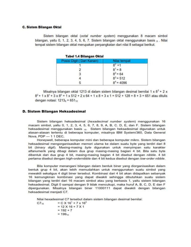 Petemuan 2 sistem bilangan | PDF