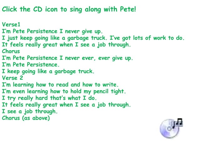 Pete persistence | PPTX