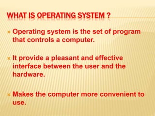 Computer Operating System | PPT | Free Download