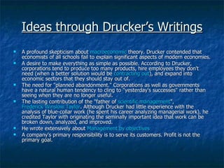 Peter Drucker Real Guru | PPT