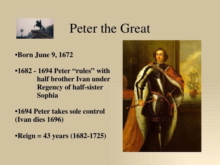 Graphs Of Peter The Great Westernization Of Russia