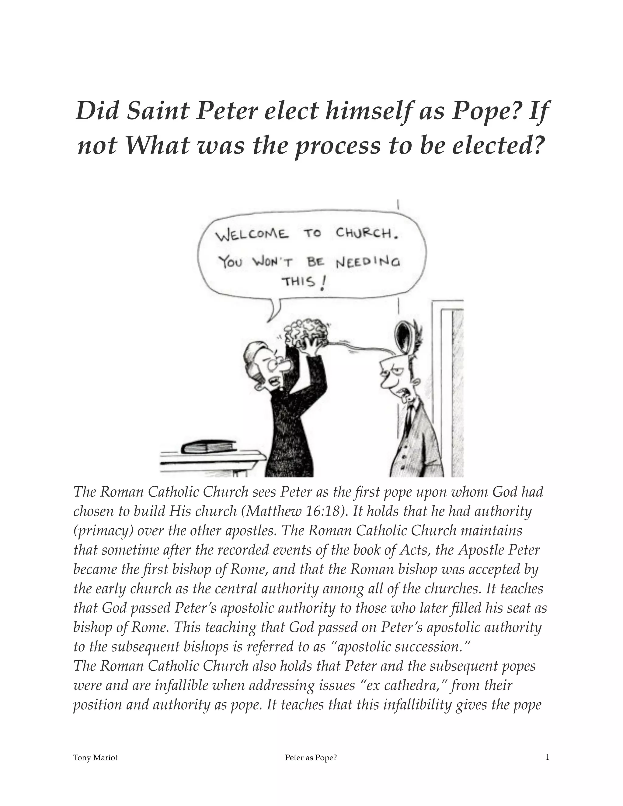 Peter as Pope | PDF