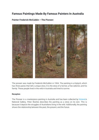 Peter Biantes : Famous Painters In Australia | PDF