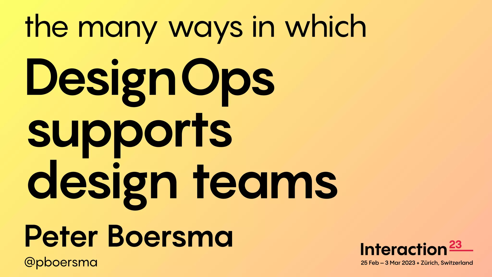 DesignOps supports design teams (Interaction'23) | PDF