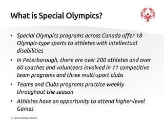 Special Olympics: Enriching Lives Through Sport | PDF