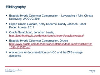 Hybrid Columnar Compression in a non-Exadata System | PDF