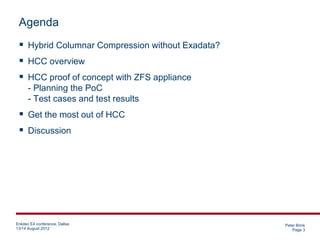 Hybrid Columnar Compression in a non-Exadata System | PDF