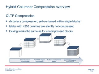 Hybrid Columnar Compression in a non-Exadata System | PDF