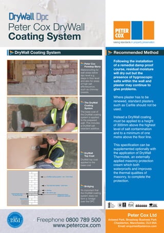 Peter Cox - Drywall Damp Proofing | PDF