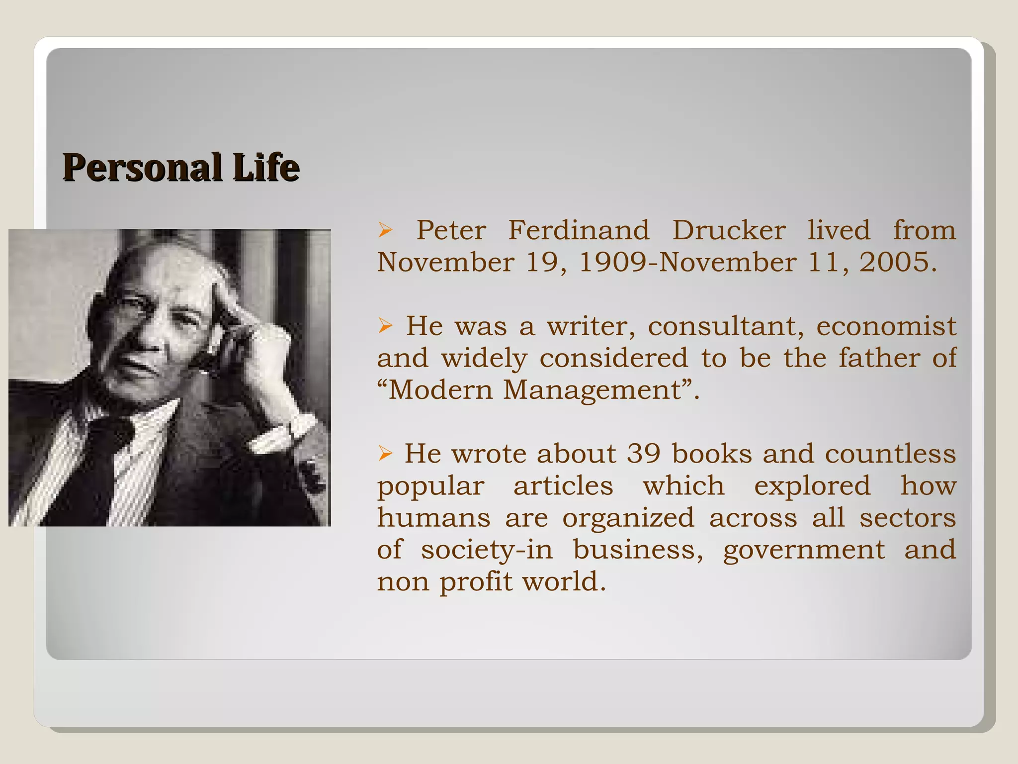 Peter drucker | PPT