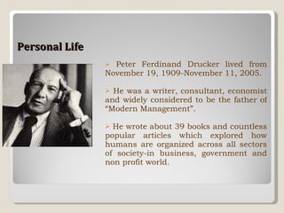 Peter Drucker | PPT