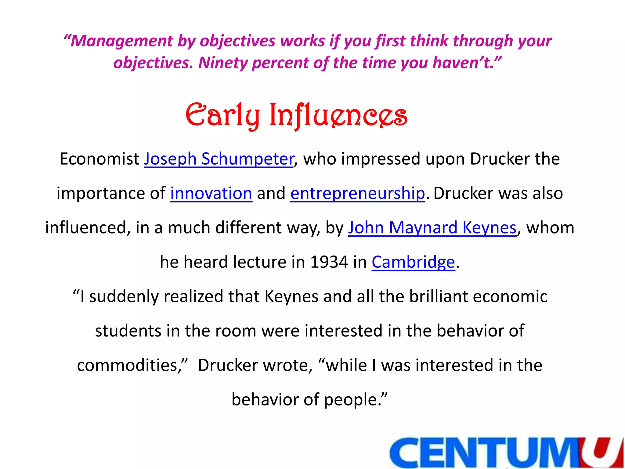 Peter drucker | PPTX