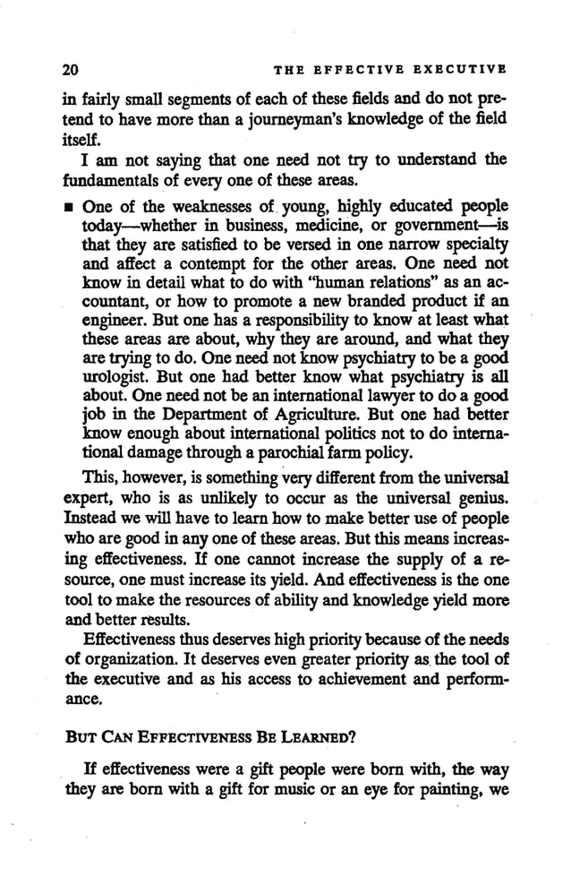 Peter Drucker.pdf | Resume Writing and Advice | Job Search