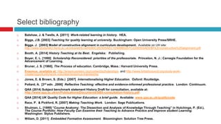 University Student Placement Programmes with Heritage Groups and Other ...
