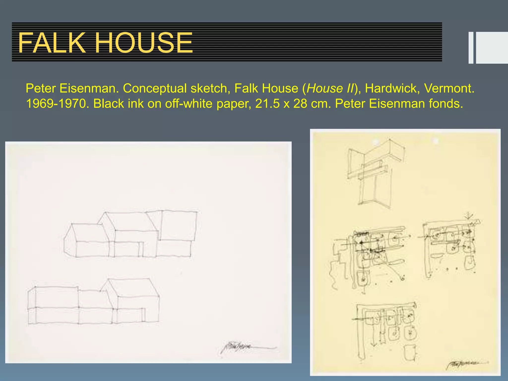 Peter eiseman works and theory on deconstructive architecture | PPTX