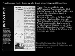 Peter eisenman : Life, Works, Theories | PPTX