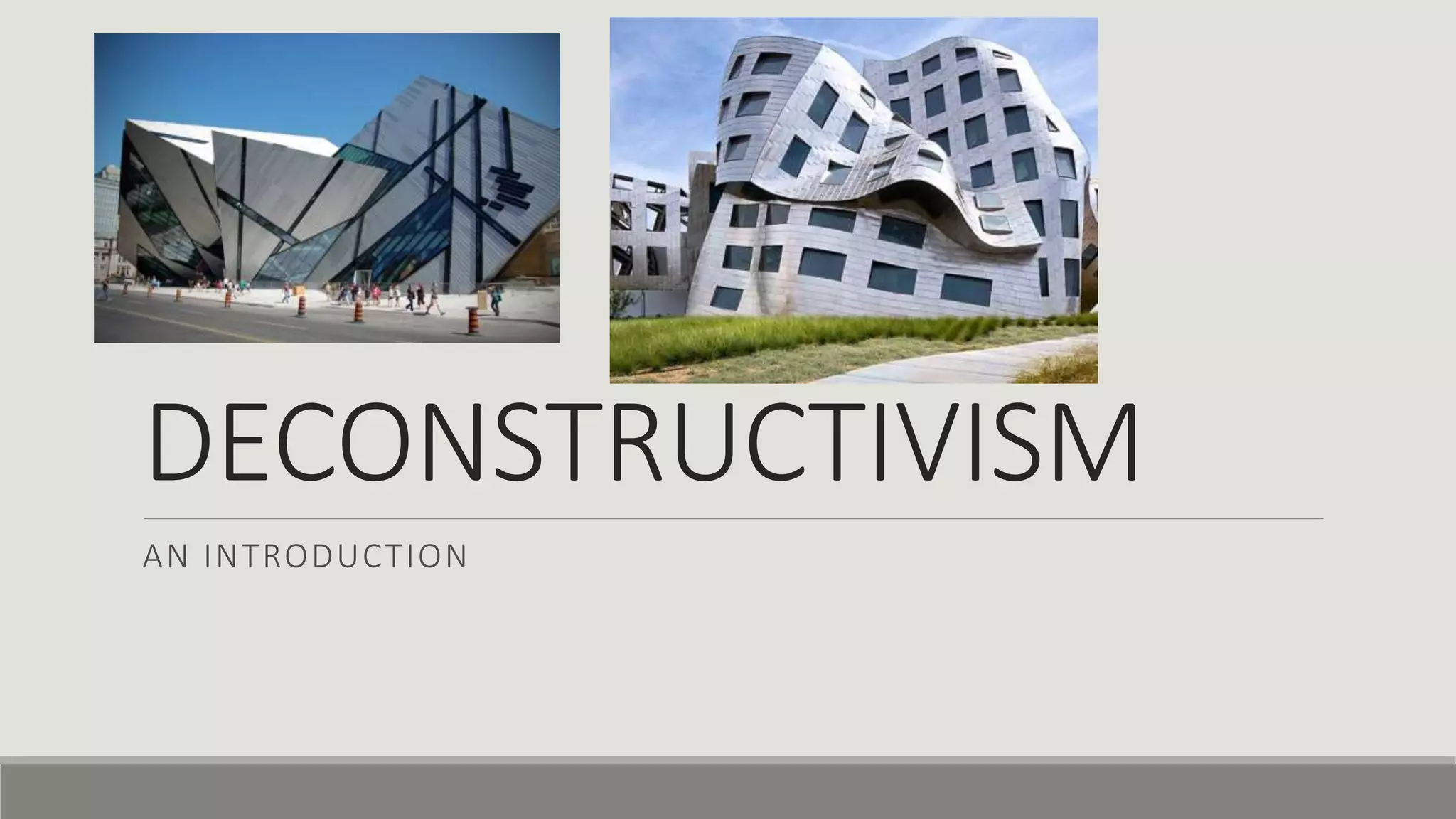 Deconstructivism and Peter eisenman | PPTX