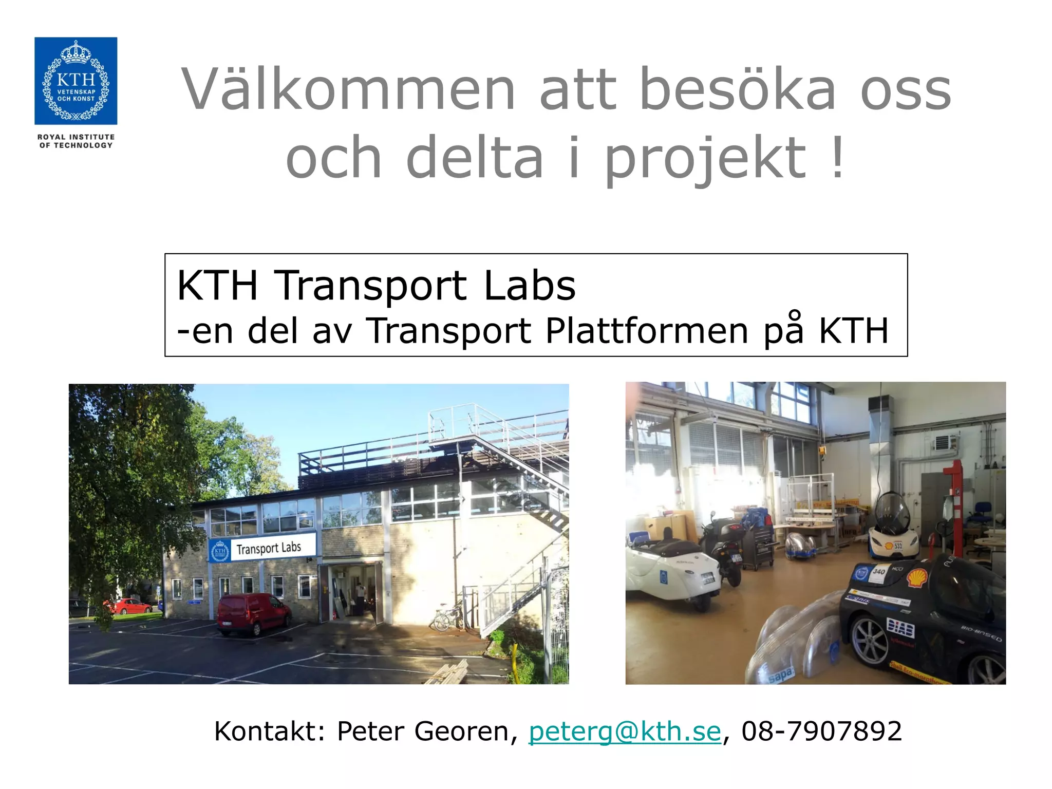 Peter Georen, KTH Research Concept Vehicles | PDF