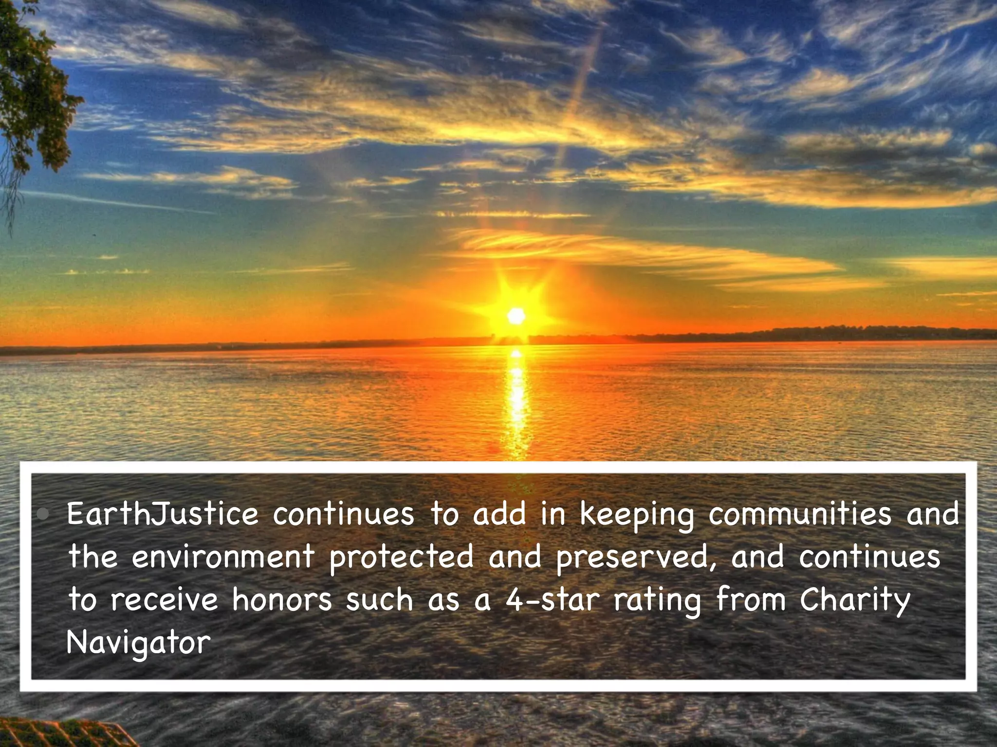 Meet Earth's Legal Team: EarthJustice | PDF