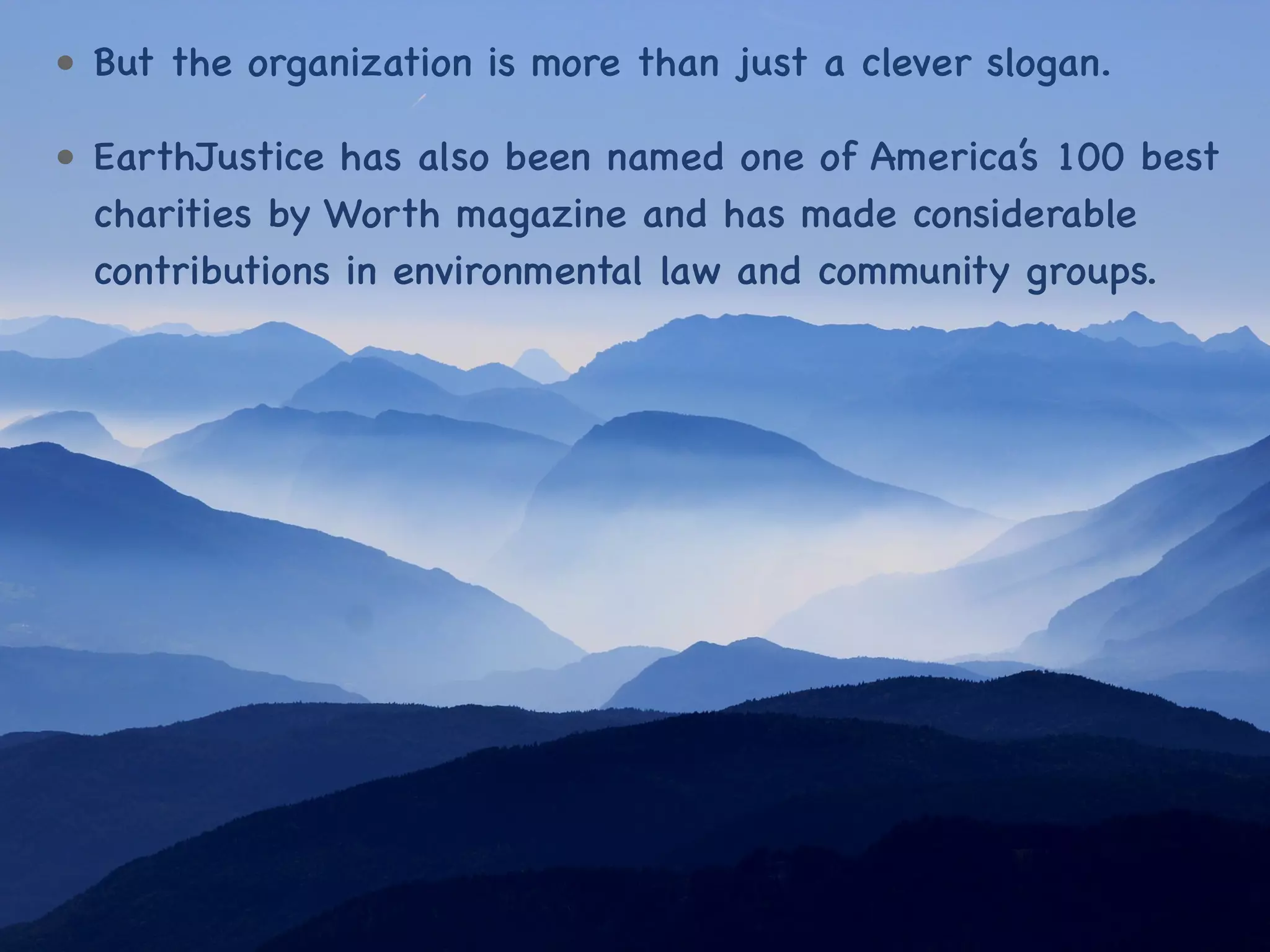 Meet Earth's Legal Team: EarthJustice | PDF