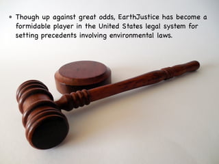 Meet Earth's Legal Team: EarthJustice | PDF