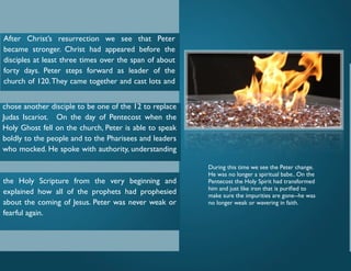 Peter how the Holy Spirit changes you | PPT