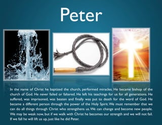Peter how the Holy Spirit changes you | PPT