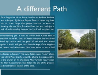 Peter how the Holy Spirit changes you | PPT